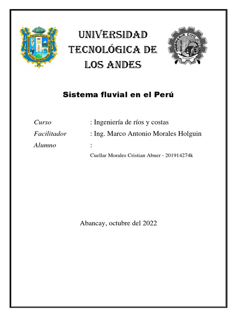 Sistema Fluvial en El Peru | PDF | Corriente | Topografía