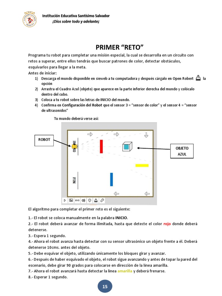 Practica - Primer Reto Open Roberta | PDF