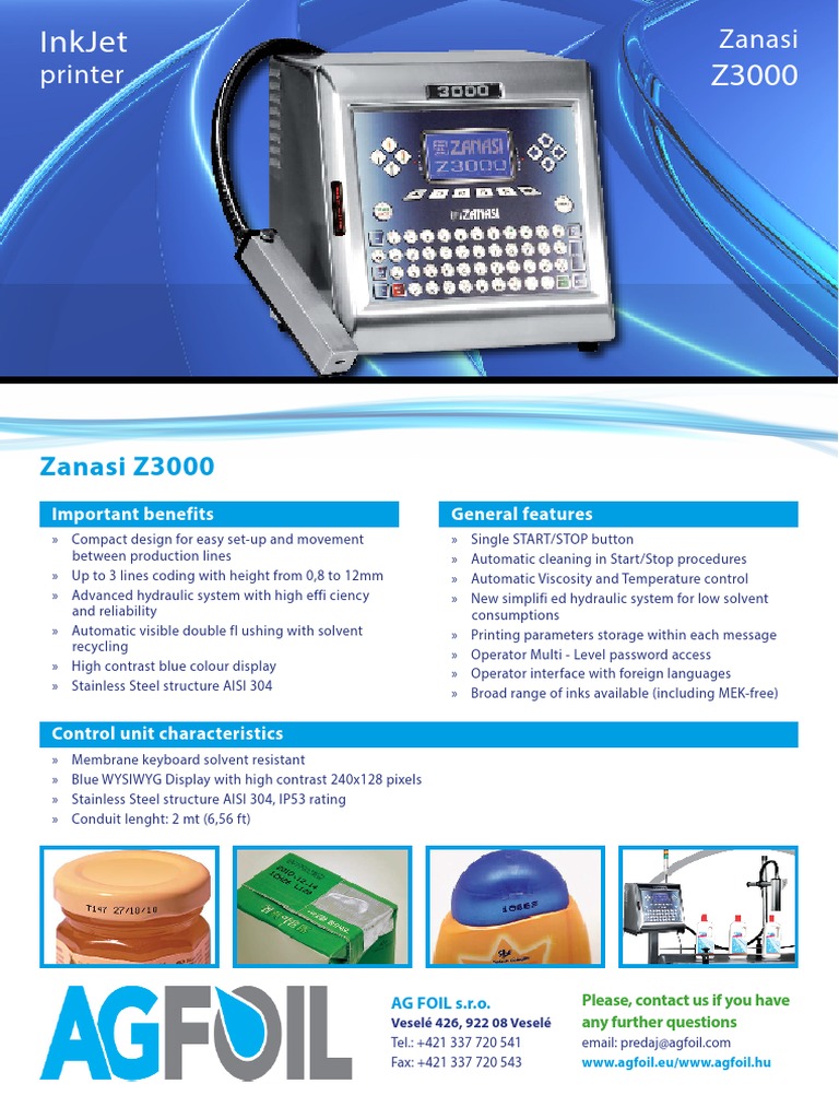 Zanasi z3000 en | PDF | Printer (Computing) | Computer Engineering