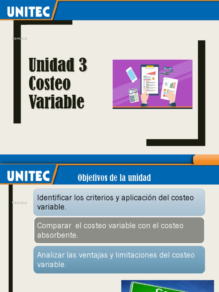 Unidad 3 Costeo Variable | PDF | Presupuesto | Economias