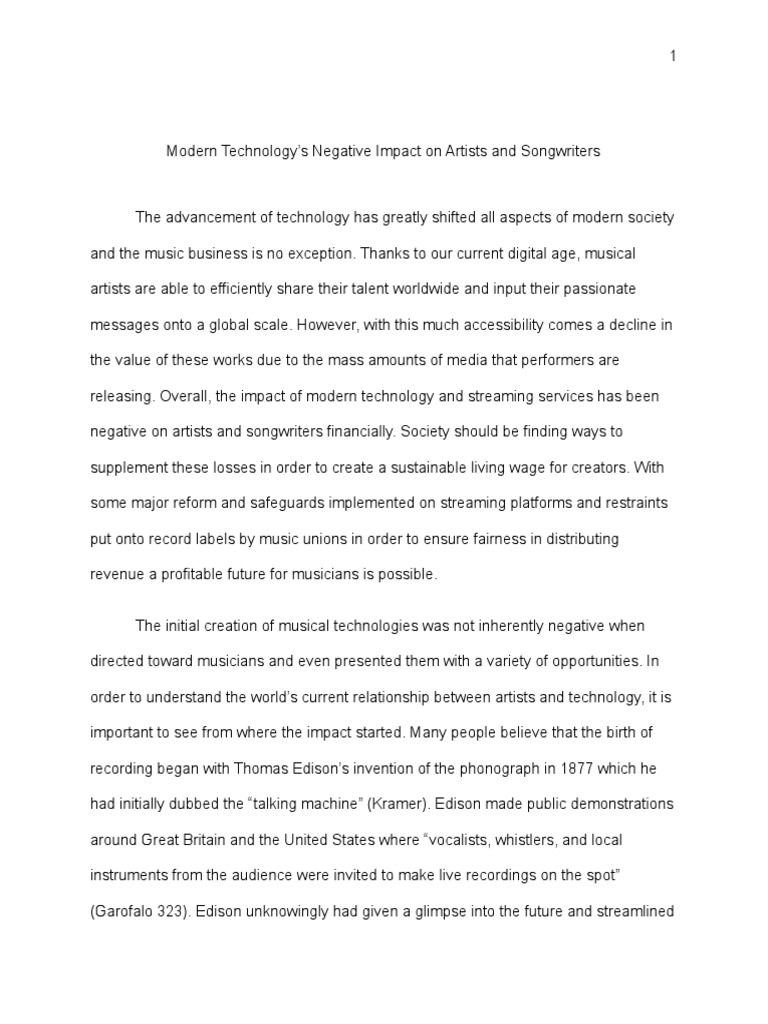 Aefis Research Paper Final Draft | PDF | Streaming Media | Royalty Payment