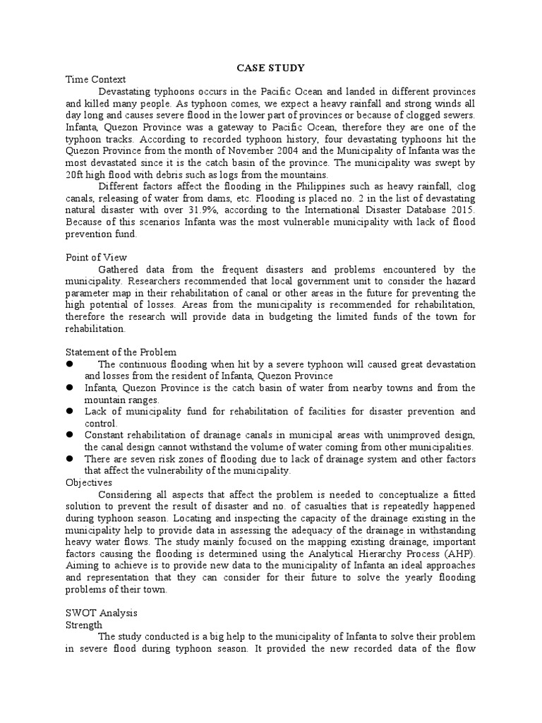 Case Study | PDF | Flood | Drainage Basin