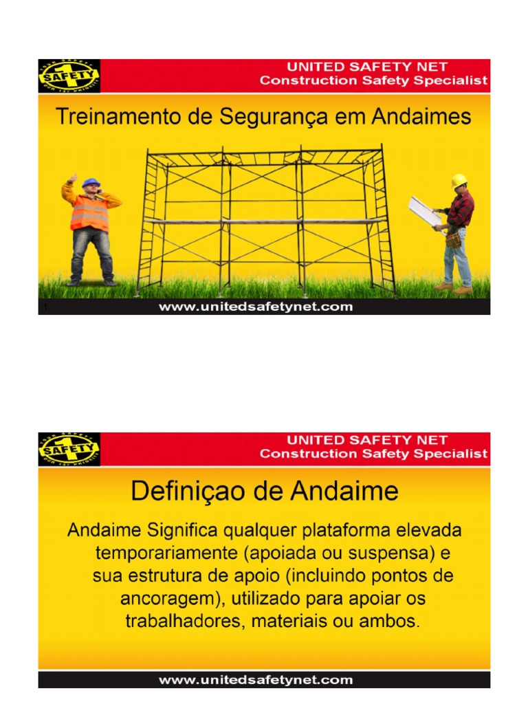 Treinamento Montagem de Andaimes | PDF