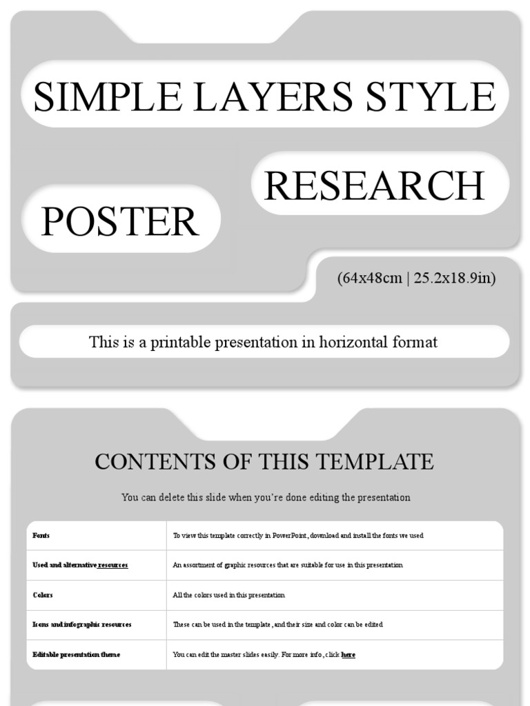 Pastel Research Poster Template | PDF