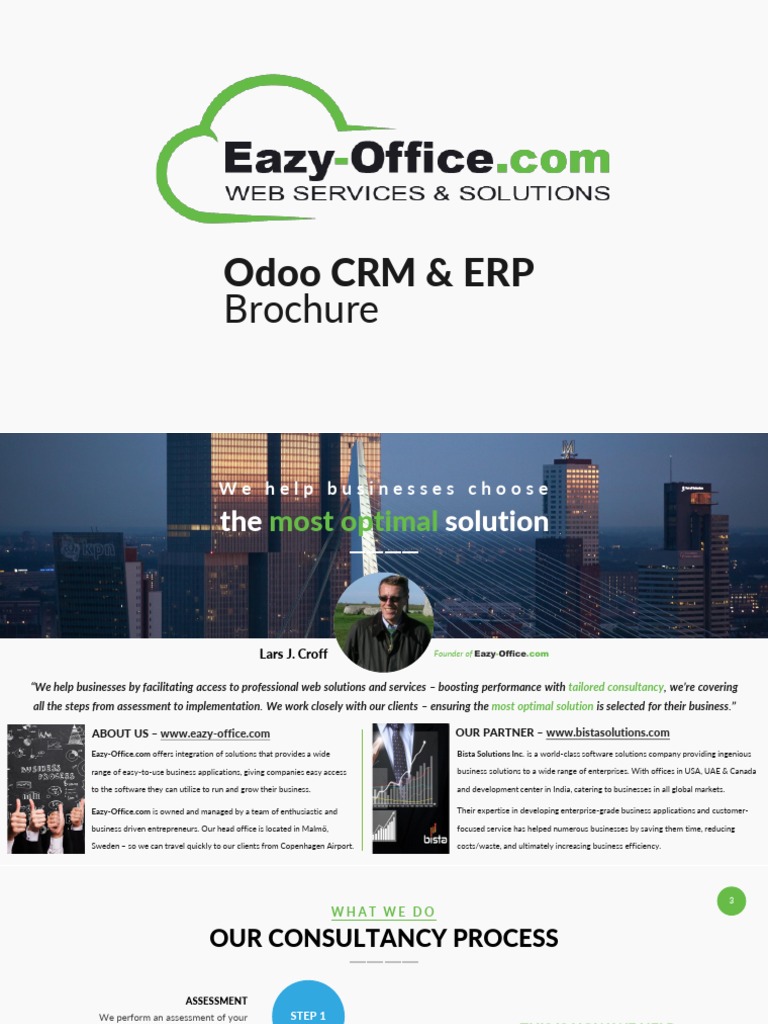Odoo CRM-ERP Brochure | PDF | Enterprise Resource Planning | Customer Relationship Management