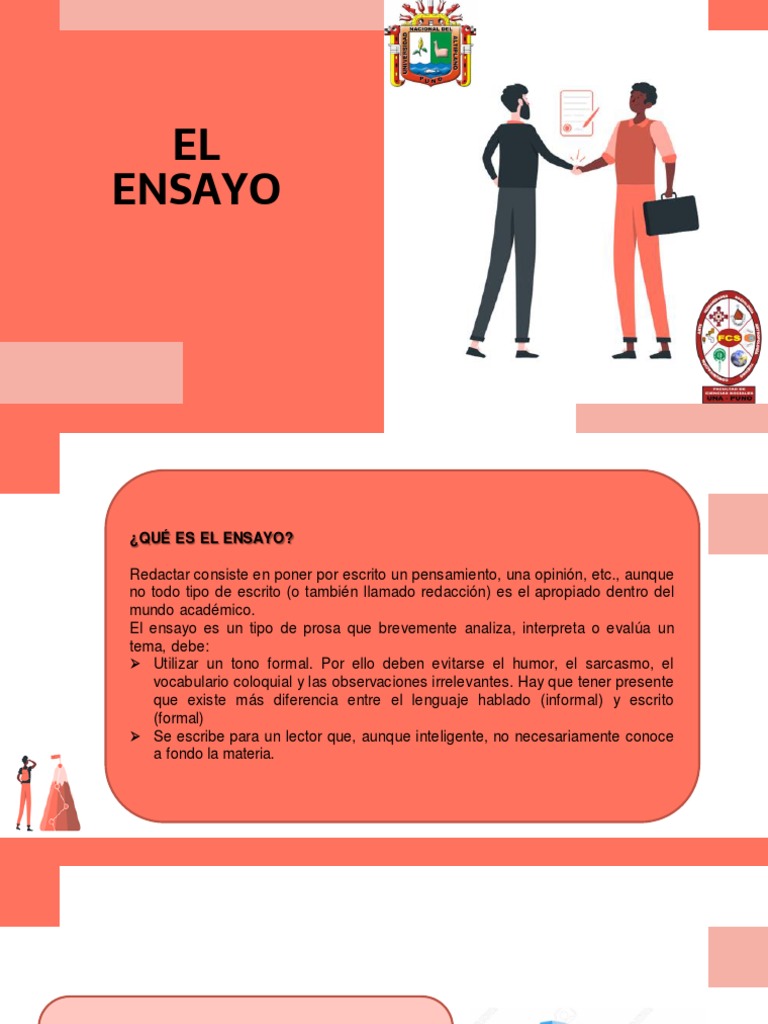 Diapositivas El Ensayo-1 | PDF | Ensayos | Método científico