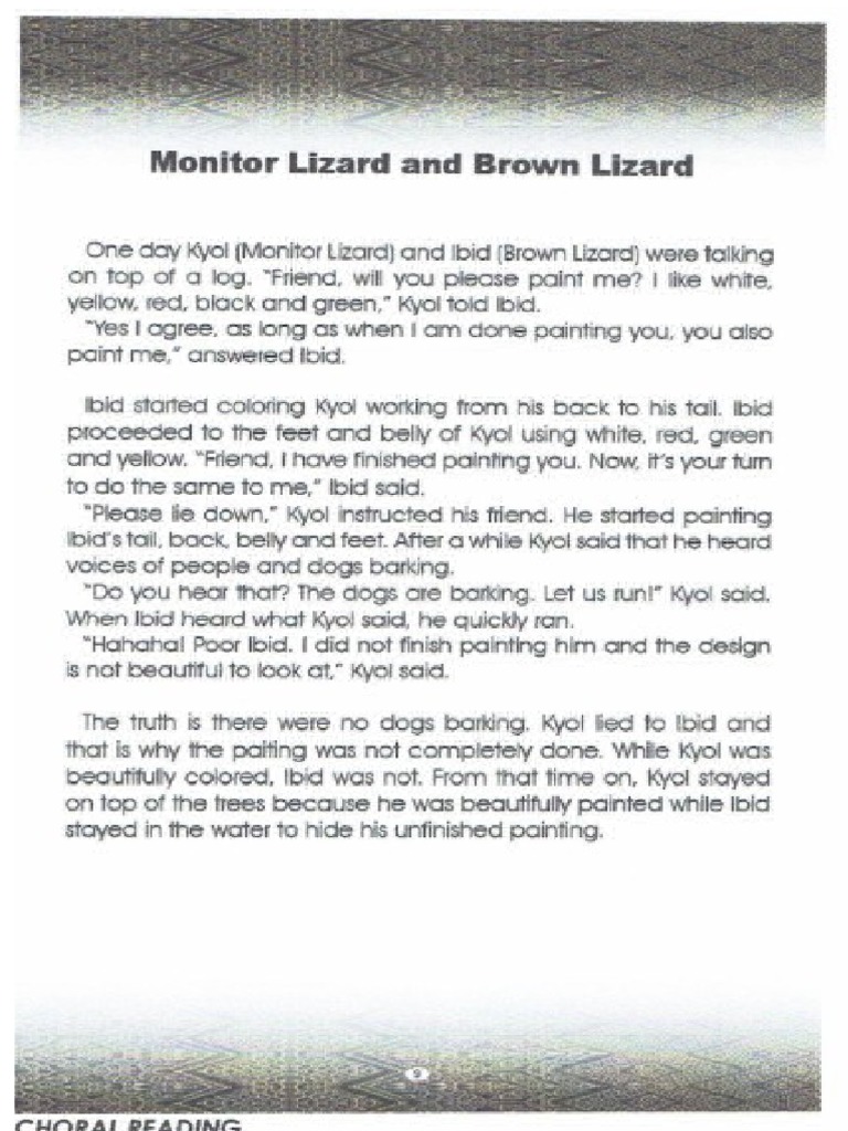 Grade 3 Story Telling | PDF