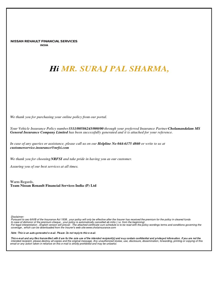 Suraj Pal Sharma | PDF | Insurance | Liability Insurance