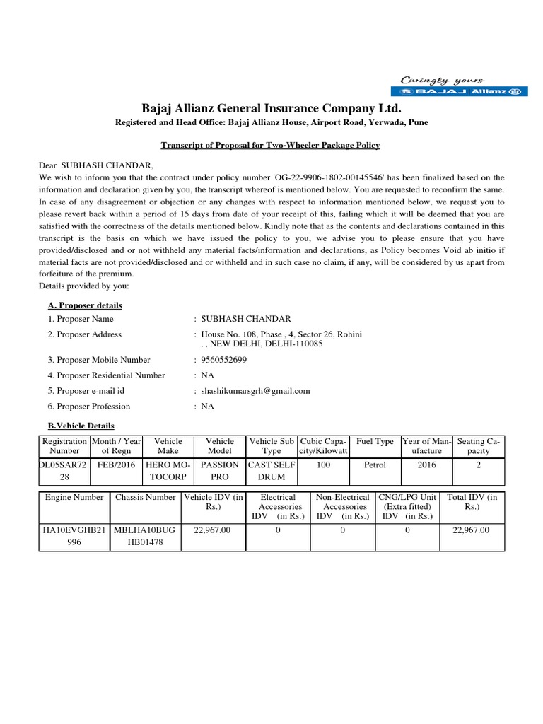 Policy | Download Free PDF | Insurance | Deductible