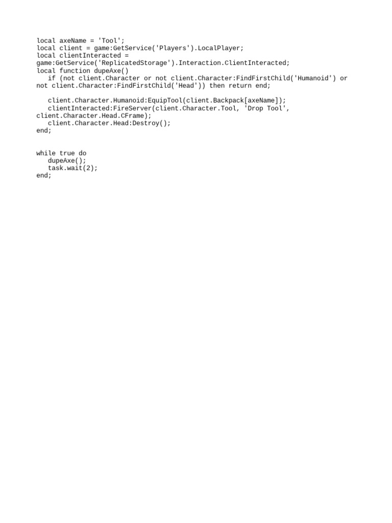 Lumber Tycoon 2 Dupe Axe Script Pdf 