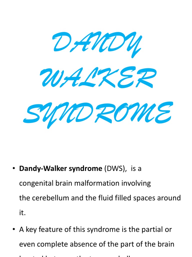Dandy-Walker Syndrome Overview | PDF | Animal Diseases | Clinical Medicine