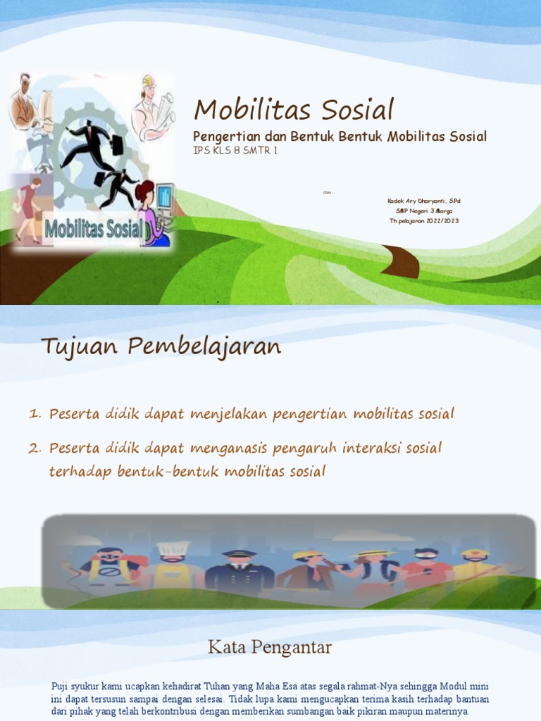 Pengertian dan Bentuk Mobilitas Sosial | PDF