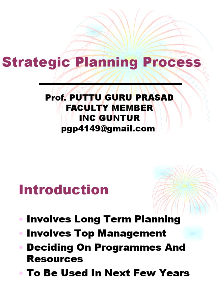 Strategic Planning Process | PDF
