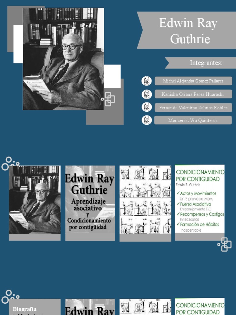 Guthrie | PDF | Behaviorismo | Aprendizaje