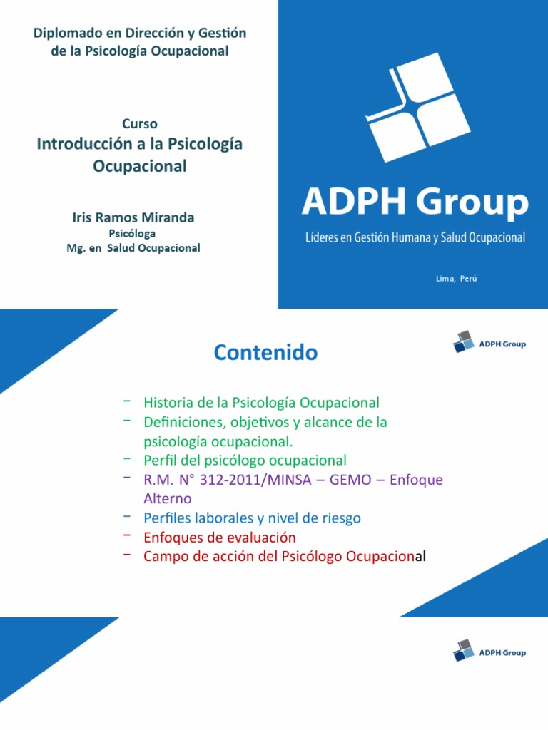Psicología Ocupacional: Fundamentos | PDF | Sicología | Seguridad y salud ocupacional