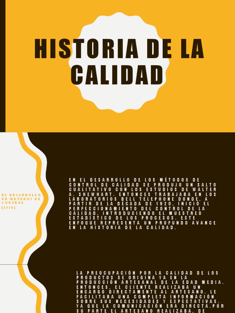 Linea Del Tiempo-Historia de La Calidad | PDF