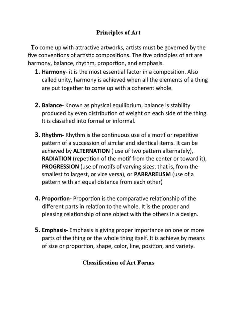 Lesson 2 | PDF | Composition (Visual Arts) | The Arts