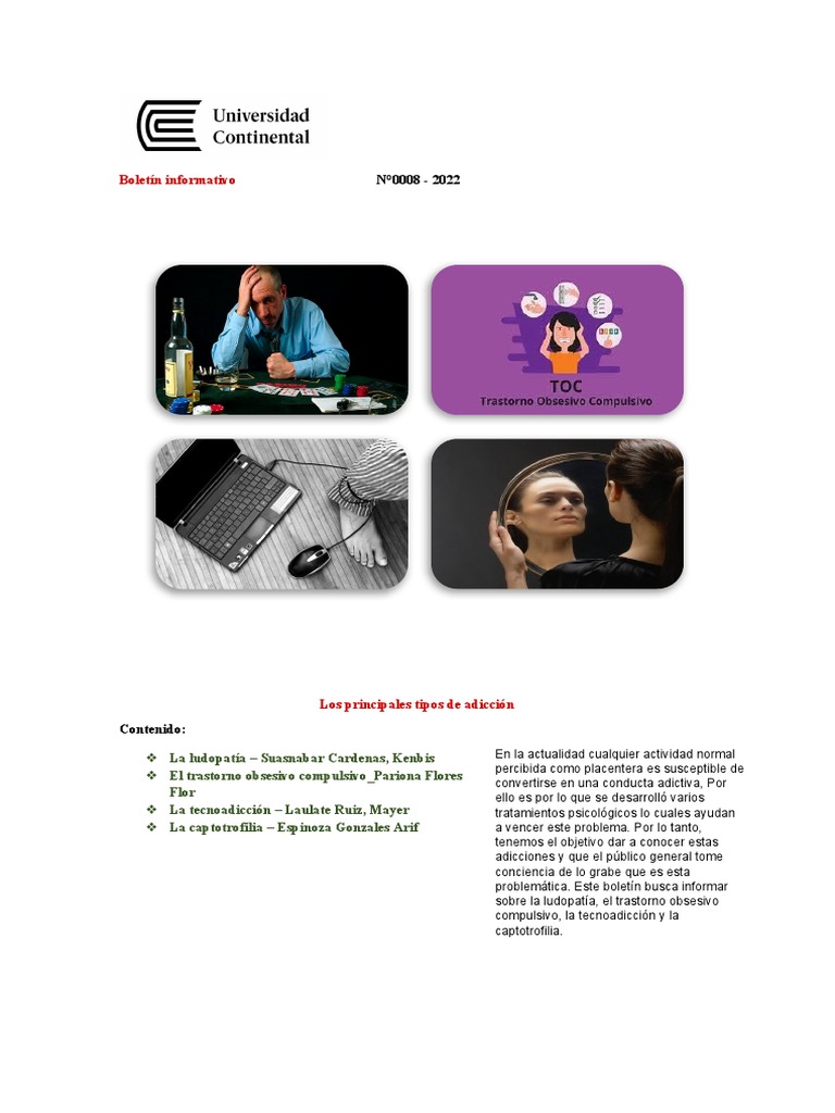 Ejercicios para superar el TOC | PDF | Desorden obsesivo compulsivo | Problemas de juego