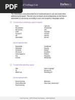 2023 Forbes Service Standards | PDF | Etiquette | Communication