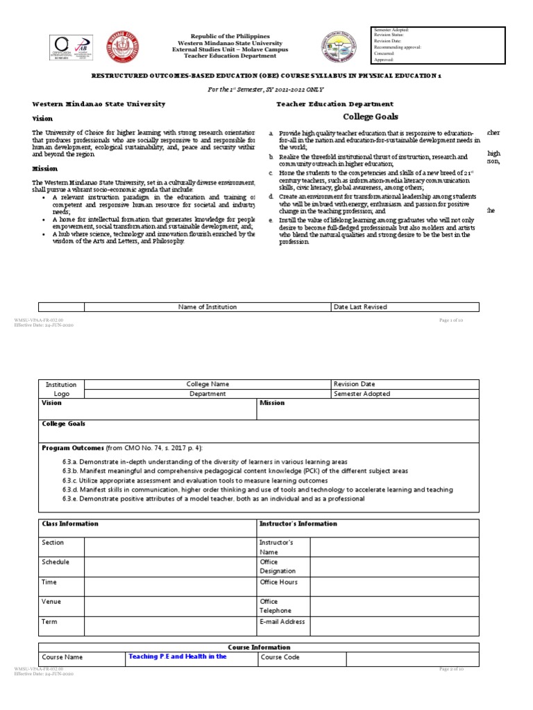 Teaching P.E and Health in The Elementary Grades | PDF | Educational ...