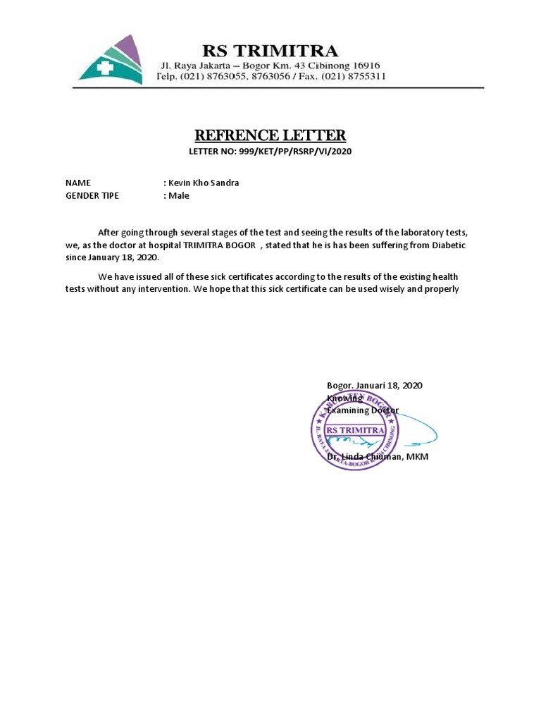 REFRENCE LETTER Kevin Baru | PDF