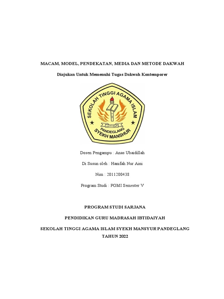 Pendekatan Dakwah Kontemporer dan Media | PDF
