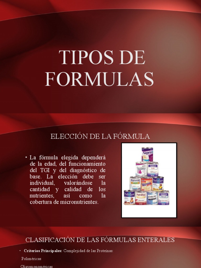 Tipos de Formulas | PDF | Medicamentos con receta | Proteínas