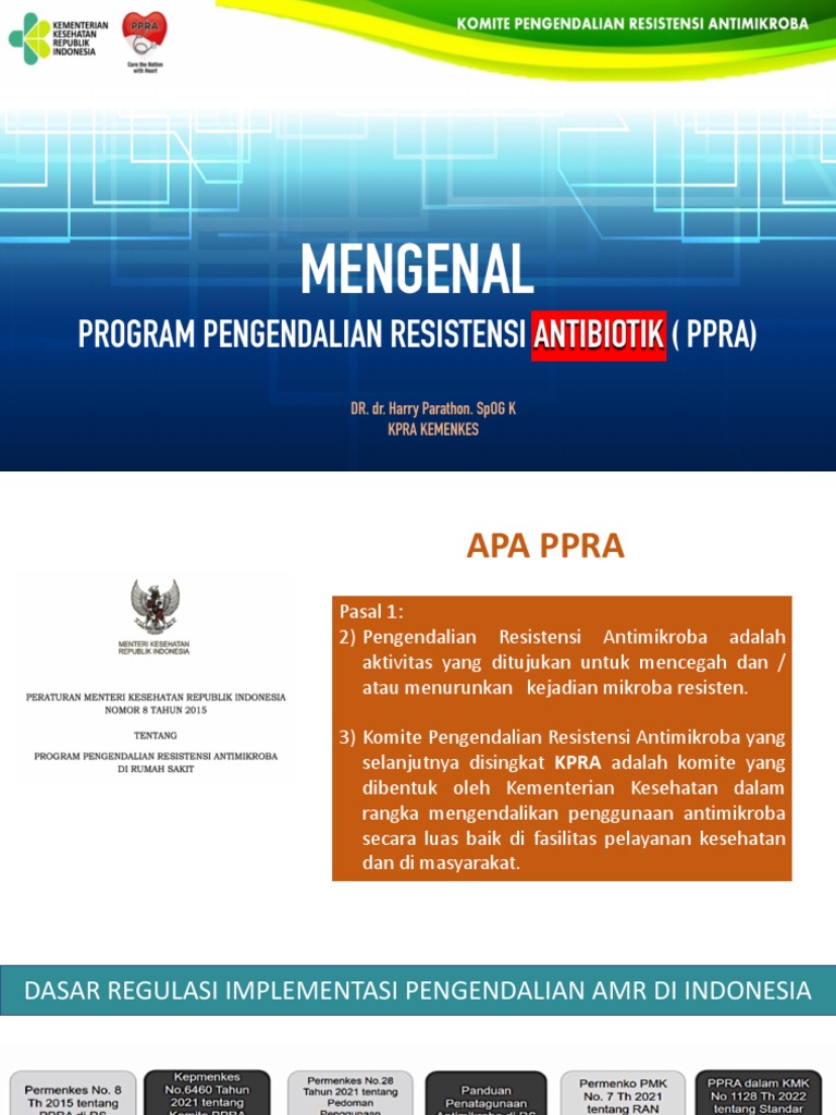 Program Pengendalian Resistensi Antibiotik | PDF | Kesehatan Holistik ...