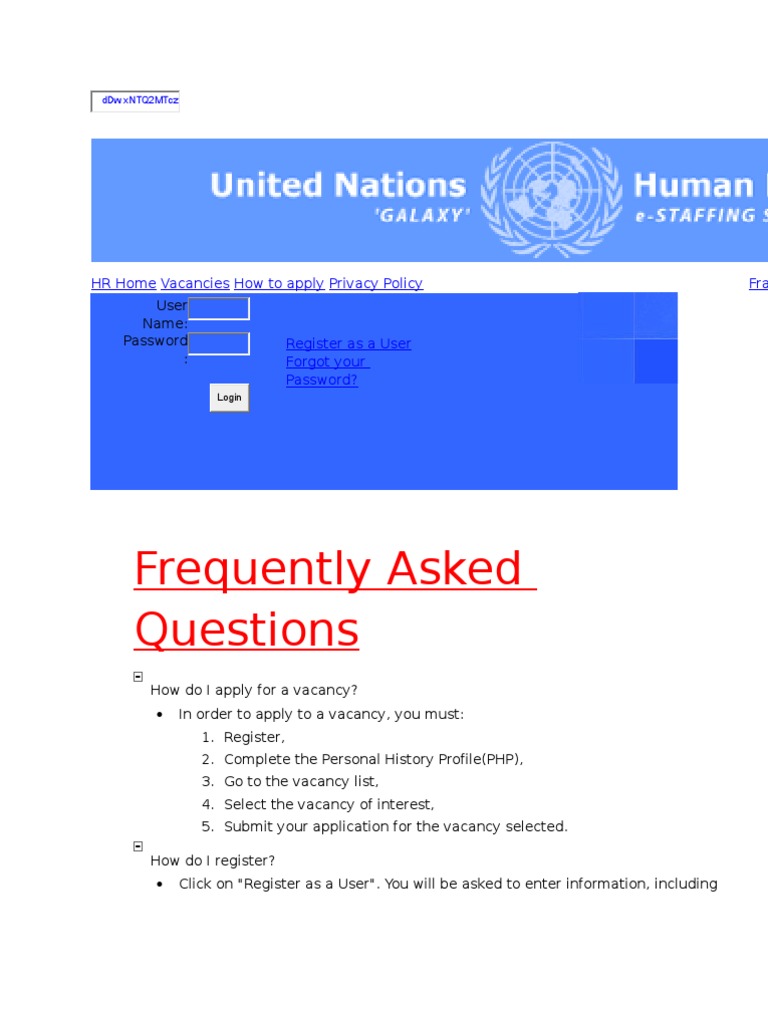 United Nations Job | PDF | Internet Privacy | Password