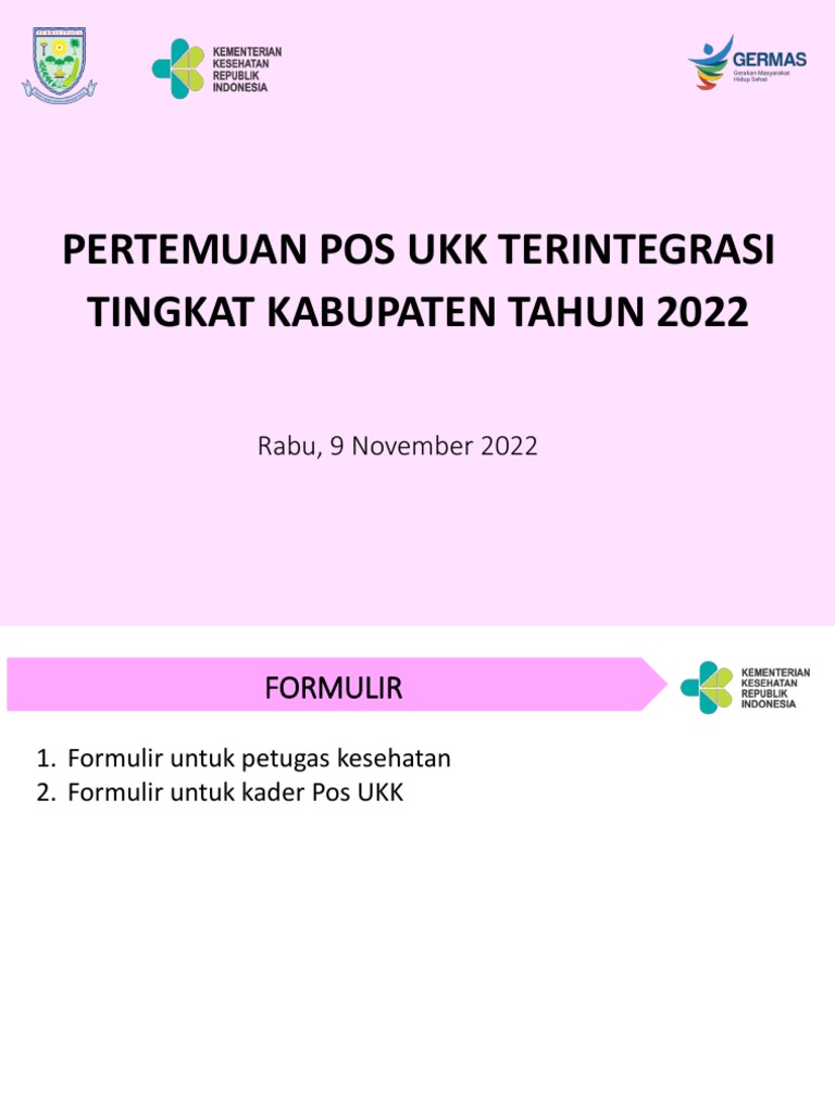 Materi Formulir Pos UKK | PDF