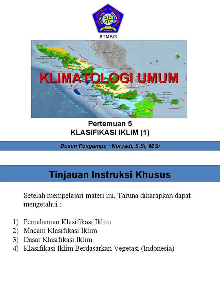 PERTEMUAN 5 - Klasifikasi Iklim | PDF