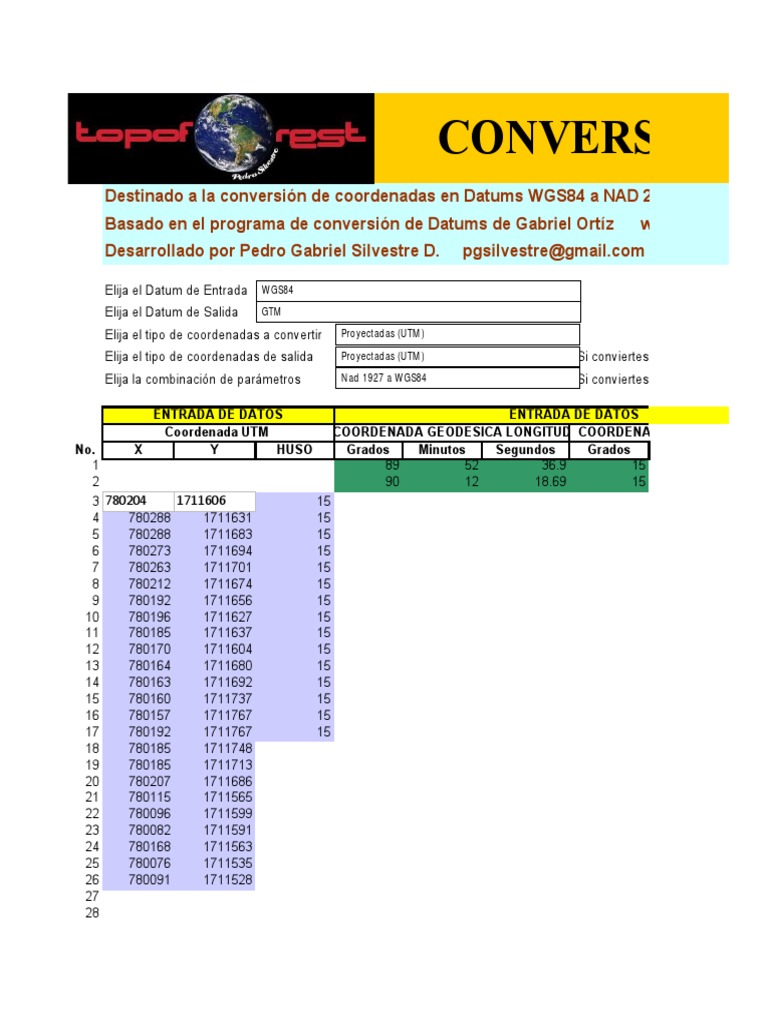 Conversor de Coordenadas | PDF