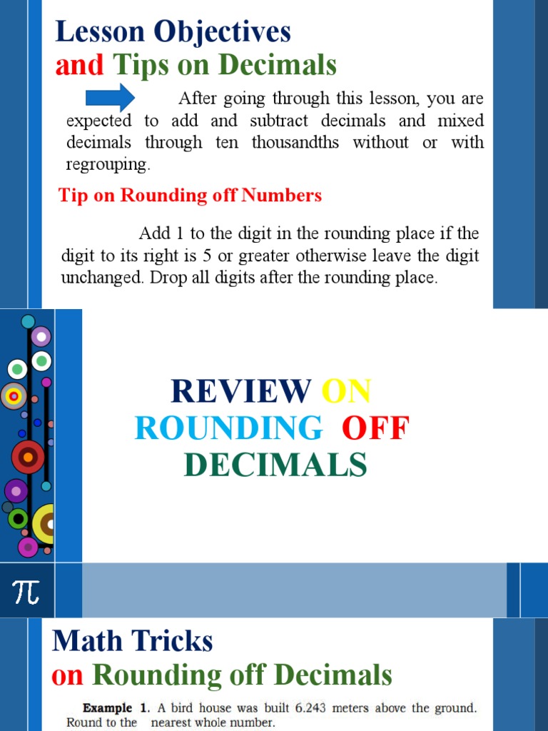 Math Week 4 PPT - Addition and Subtraction of Decimal Numbers | PDF ...