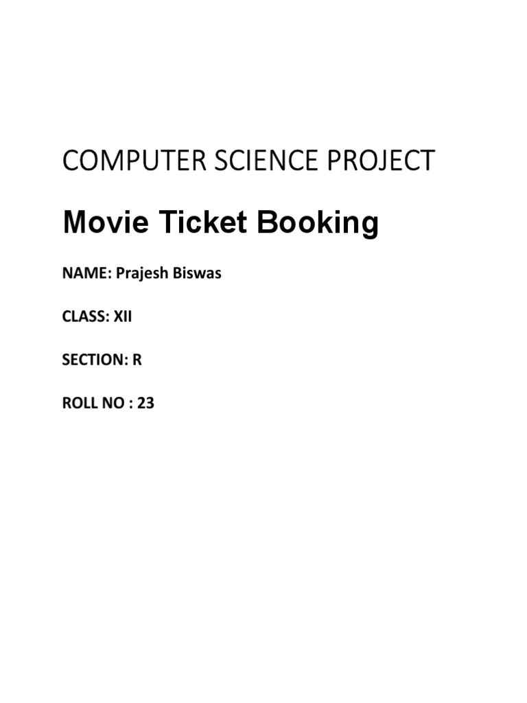 12 Comp Sci Project | PDF | Databases | Operating System