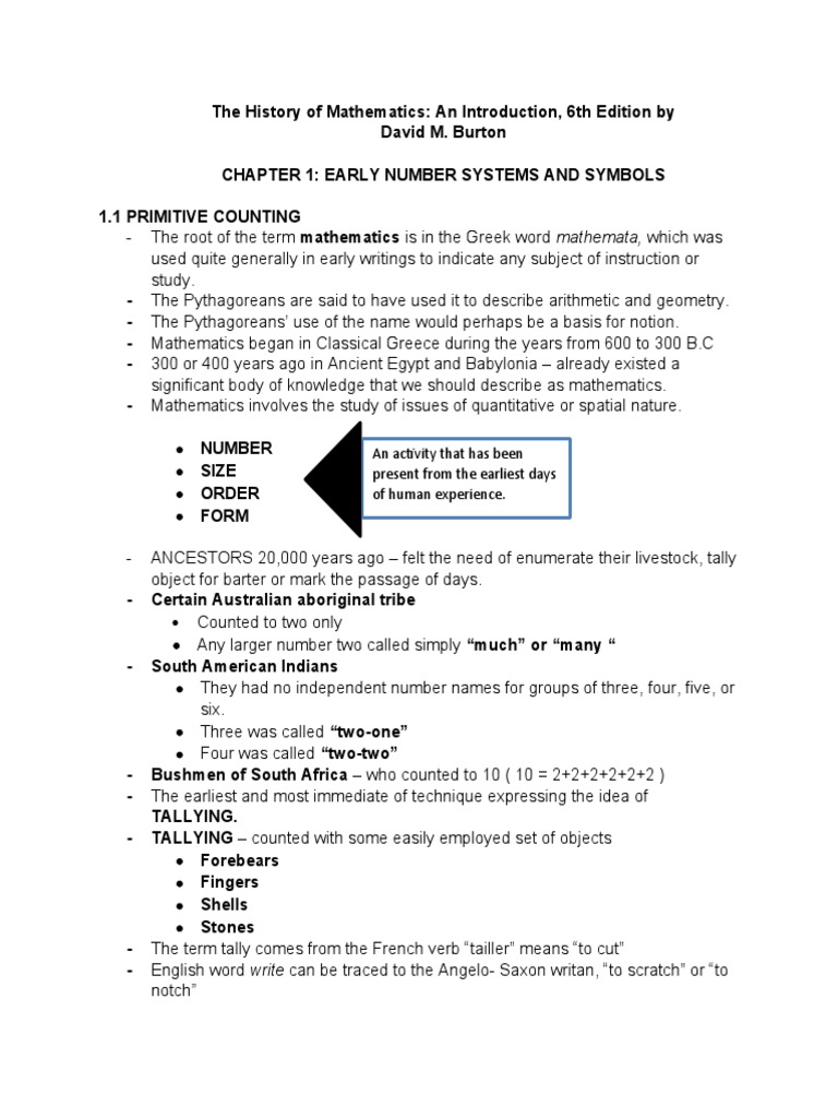 The History of Mathematics | PDF | Ancient Egypt | Cuneiform
