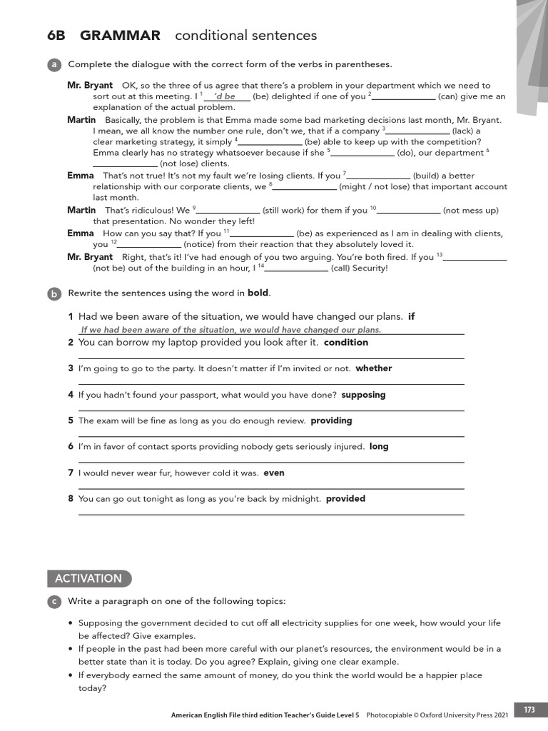 Grammar 6B | PDF