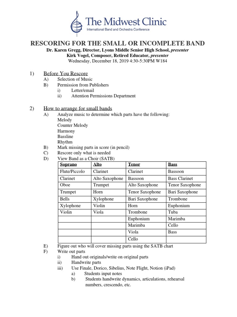 RESCORING FOR THE SMALL OR INCOMPLETE BAND - Original.1575925073 | PDF ...