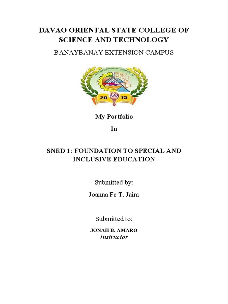 Sned 1 Activity | PDF | Special Education | Individualized Education ...