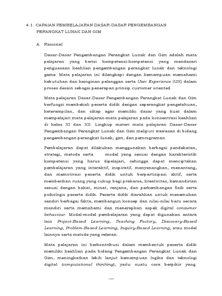 Dasar-Dasar Pengembangan Gim dan Perangkat Lunak | PDF | Seni | Komputer