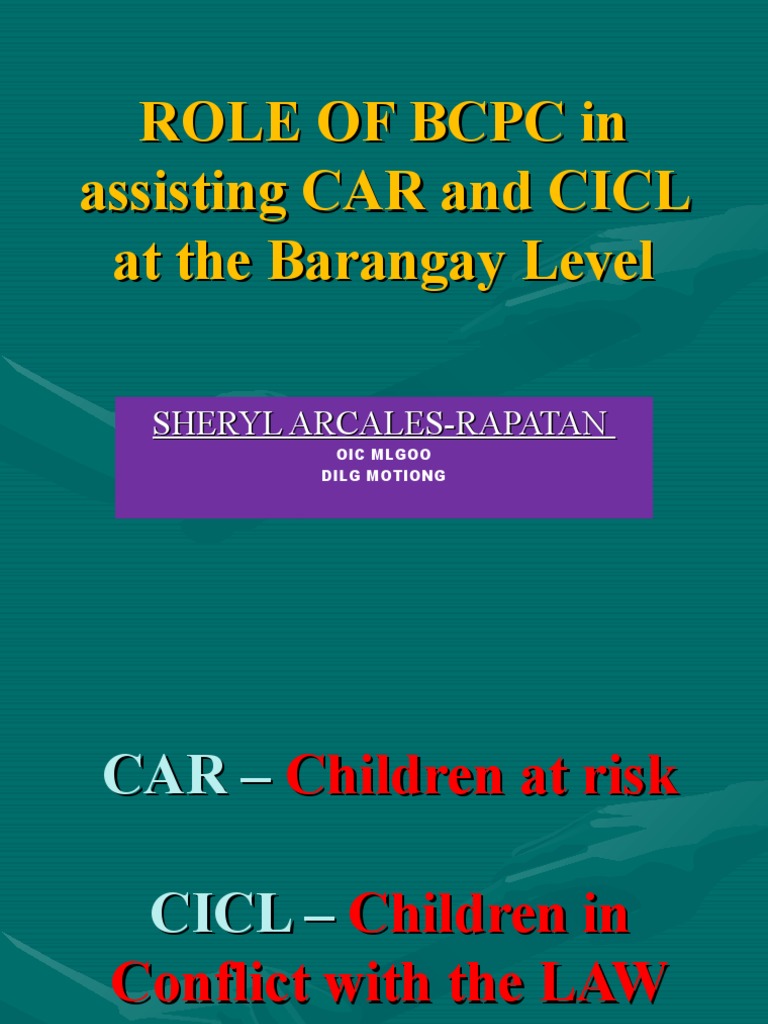 MOTIONG Understanding BCPC | PDF | Child Care | Social Institutions