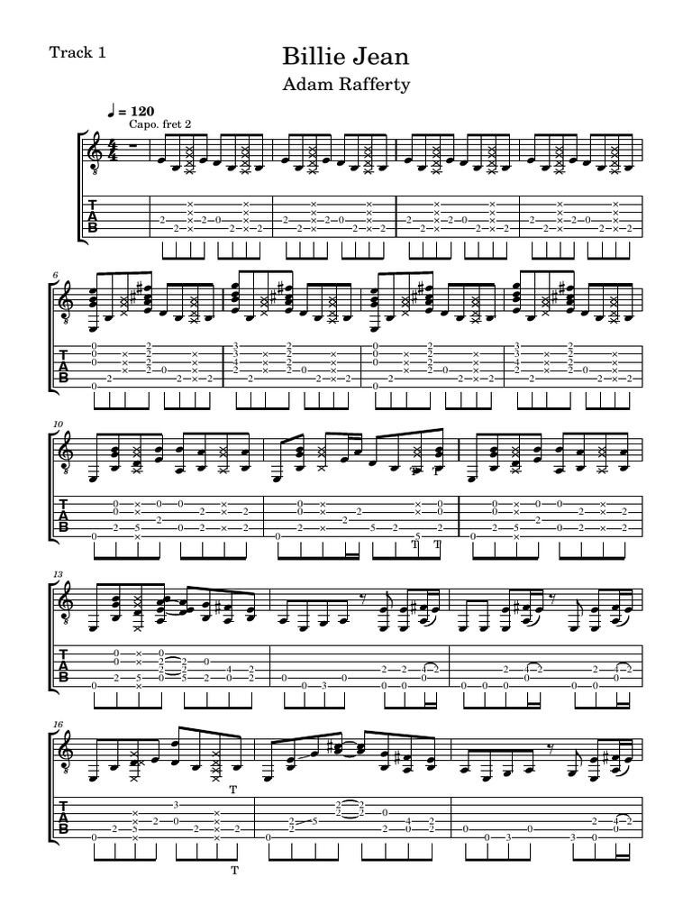 Adam Rafferty - Billie Jean-Track - 1 | PDF