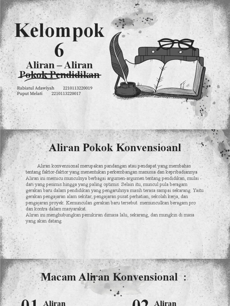 Aliran Pendidikan dan Tokoh Utamanya | PDF