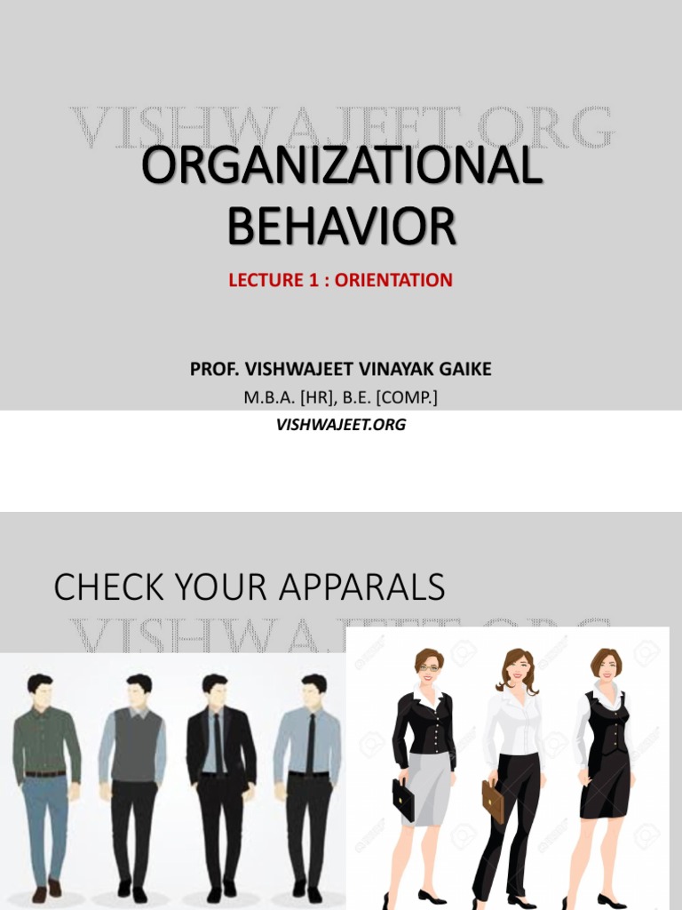 Organizational Behaviour MBA Course 2022-24 | Download Free PDF ...