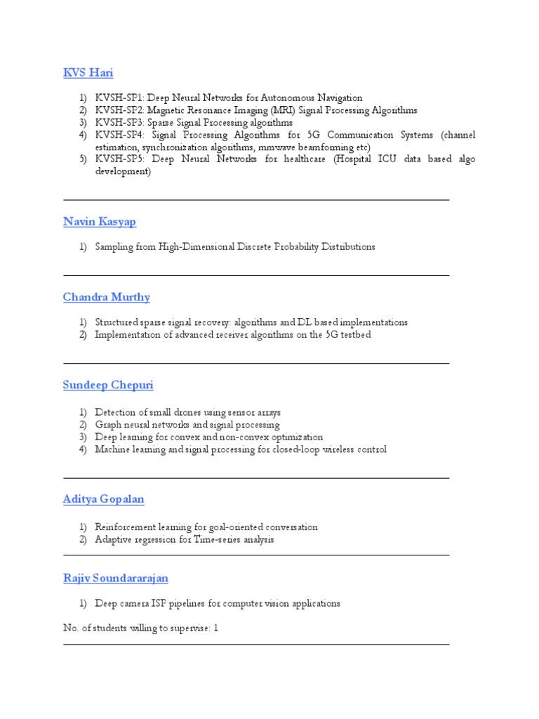 MTech SP Projects | Download Free PDF | Deep Learning | Electroencephalography