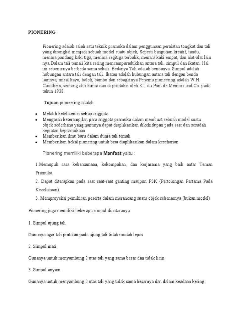 PIONERING | PDF