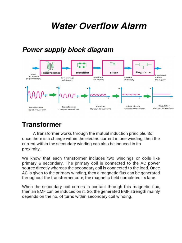 Water Overflow Alarm | PDF | Inductor | Transformer
