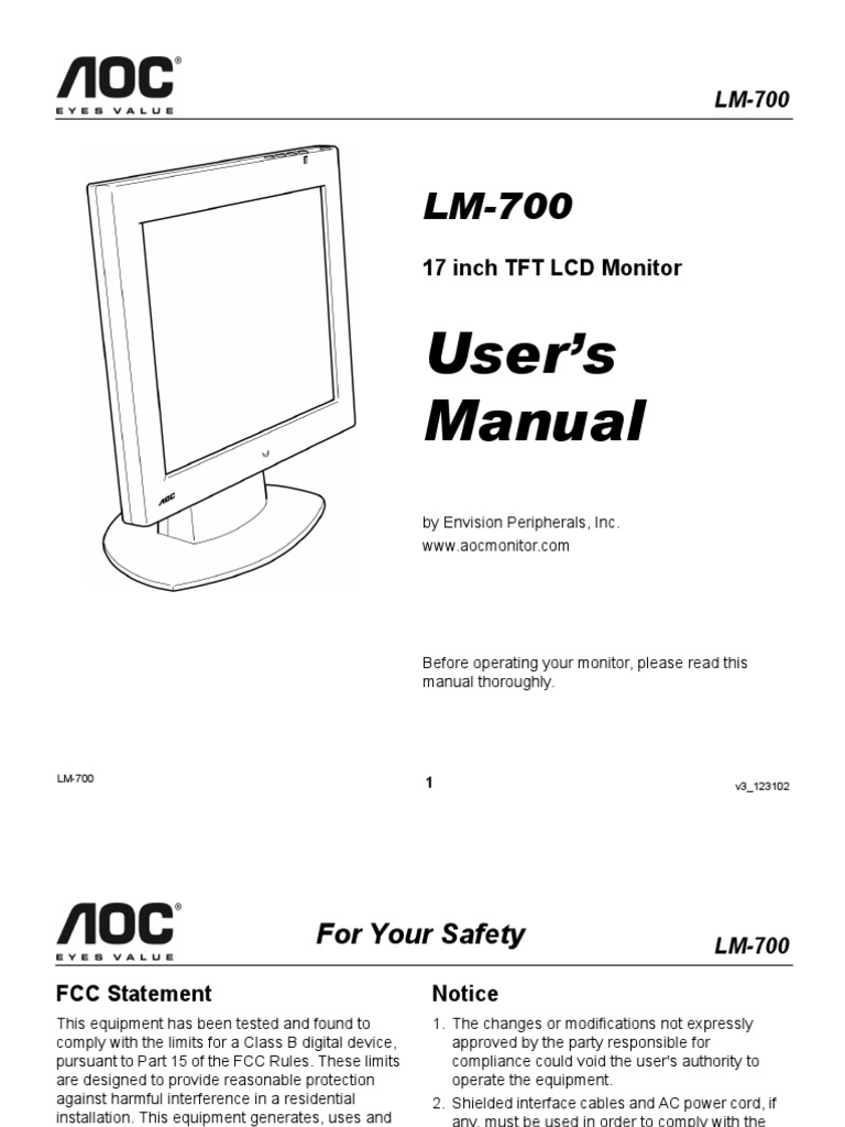 LM700 | PDF | Electrical Connector | Power Supply