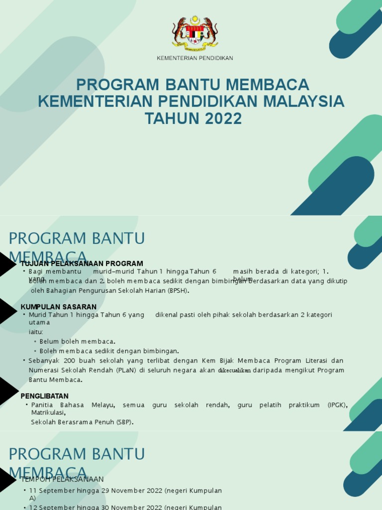 Program Bantu Membaca | PDF