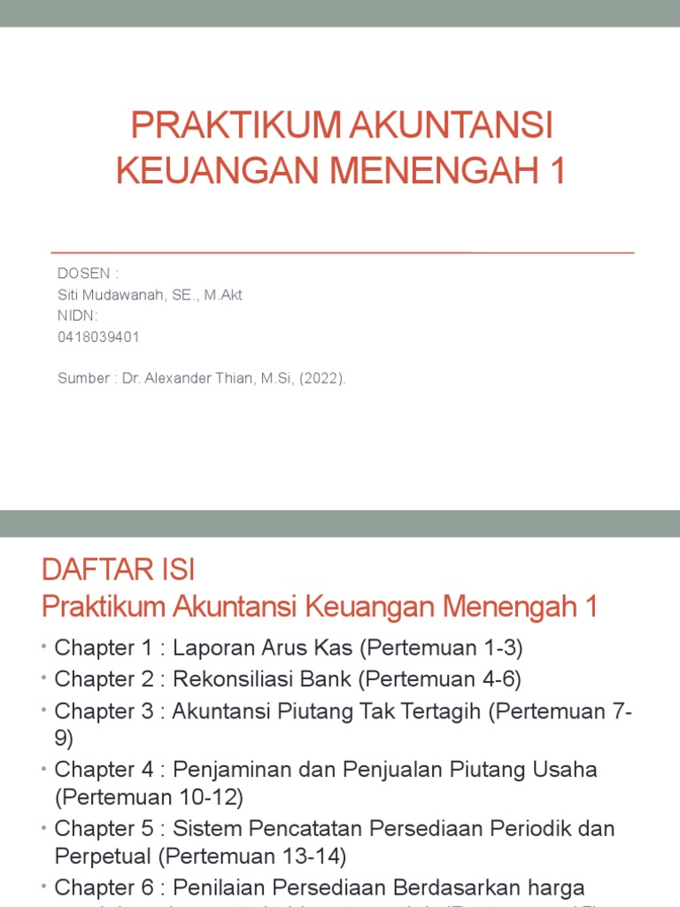 Praktikum Akuntansi Keuangan Menengah 1 | PDF