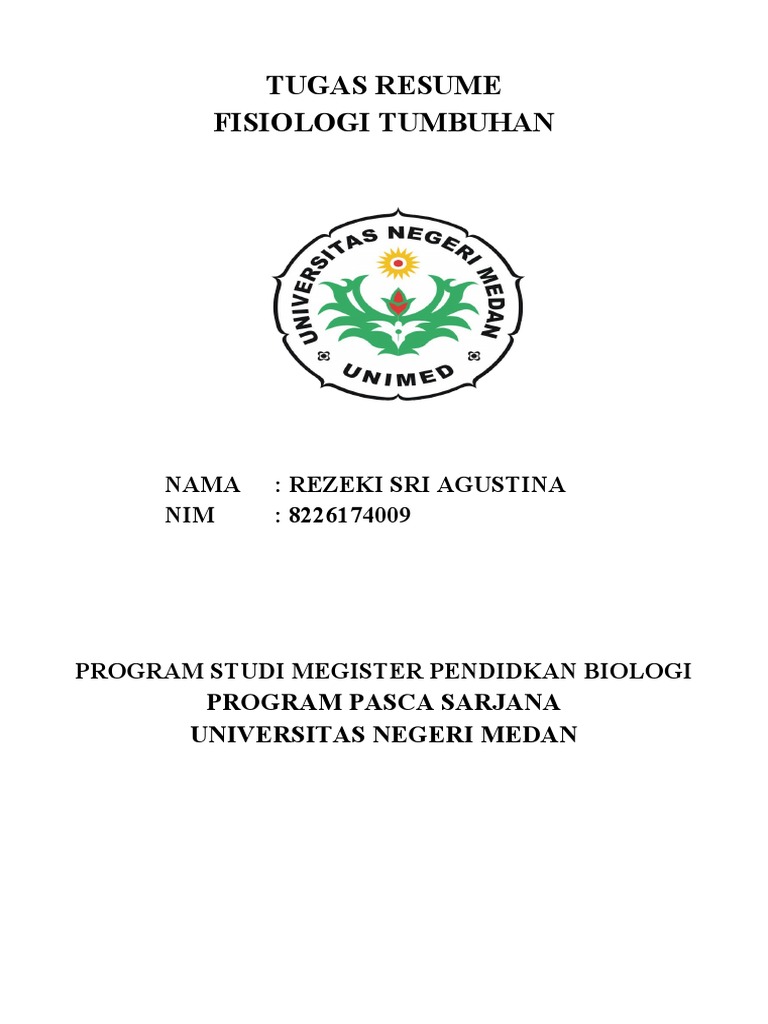 Fisiologi Tumbuhan Rezeki Sri Agustina | PDF